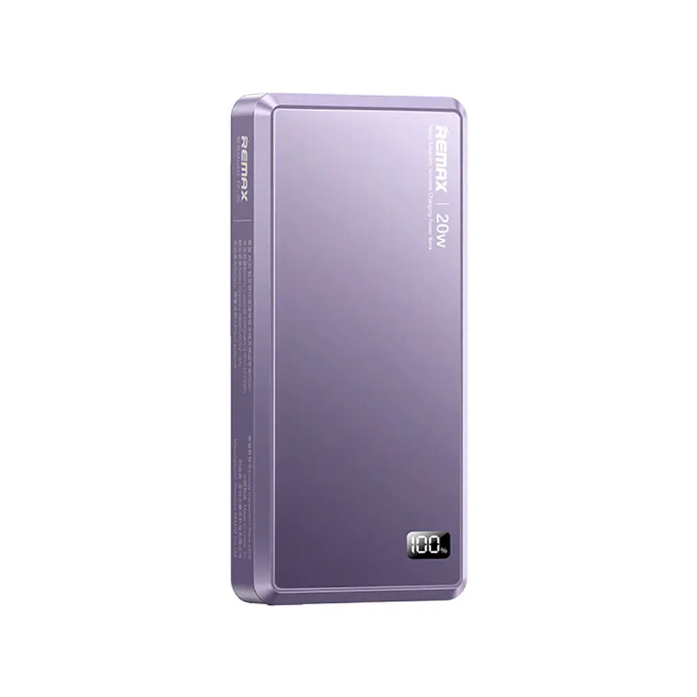 Remax Power Bank MagSafe Aurora FP-36 PD 20W + wireless 15W 5000mAh ljubicasti