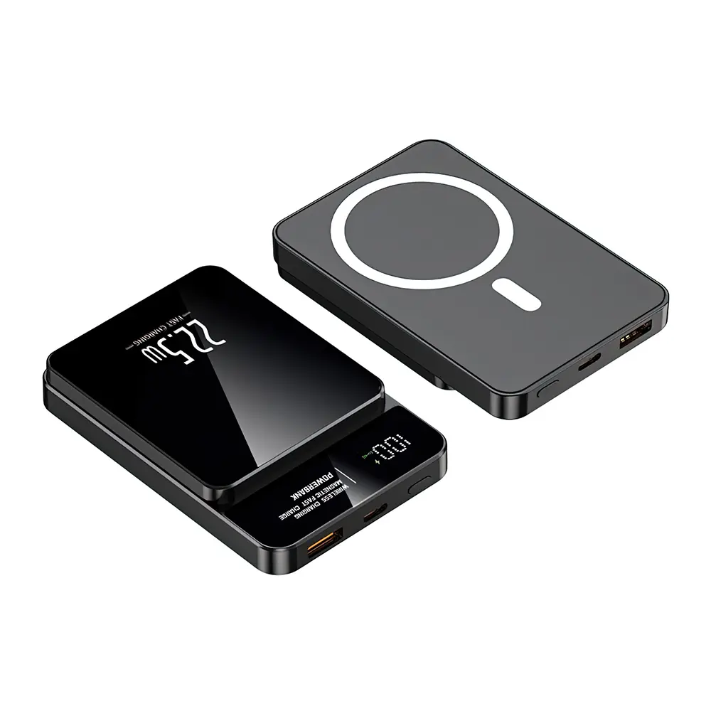 Power bank MagSafe M100 15W PD 20W+22.5W Fast 10000mAh , Crna