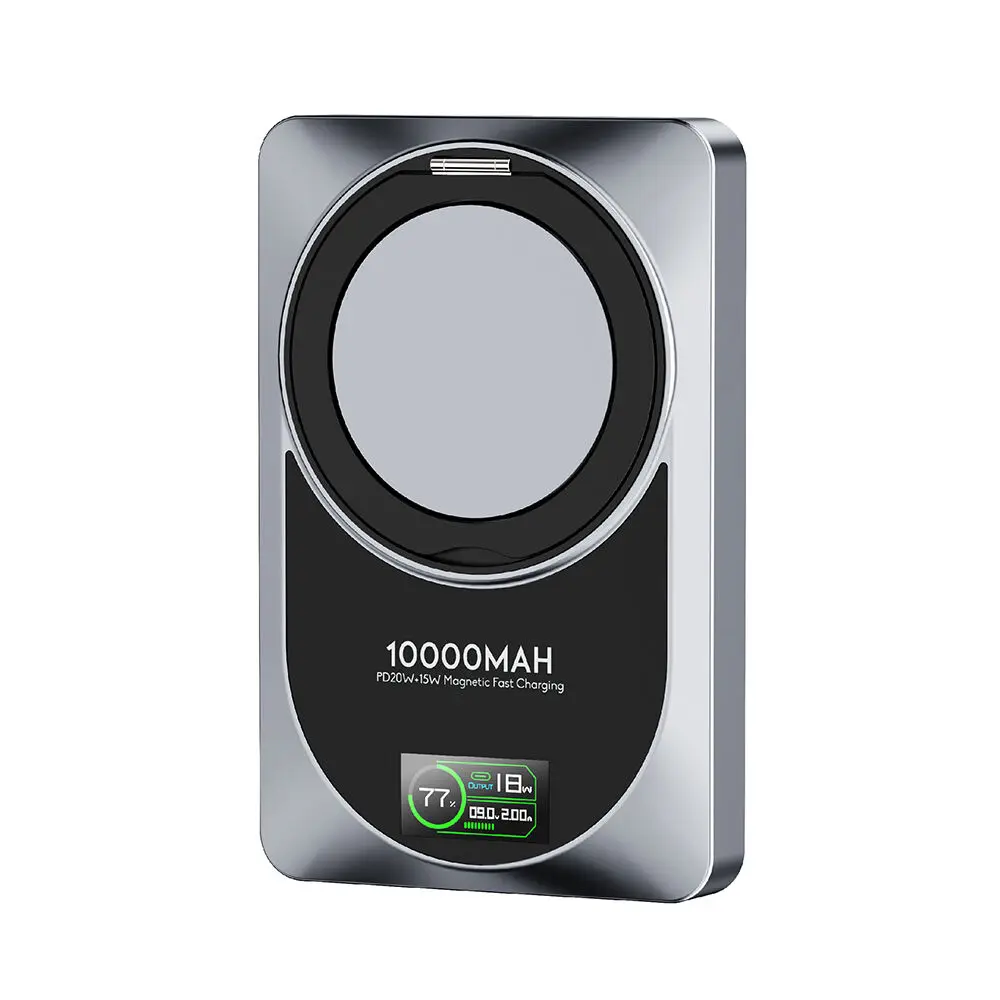 Moxom Power Bank Magsafe MX-PB183 360 Rotate PD20W+15W magnetic fast 10000mAh, Crni