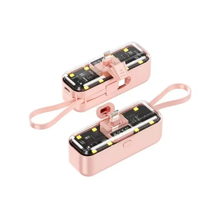 OXPOWER Eksterna baterija, 5000mAh, Lightning, Roze