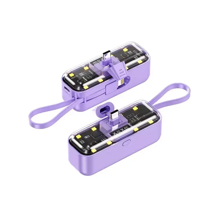 OXPOWER Eksterna baterija, 5000mAh, Tip C, Ljubičasta