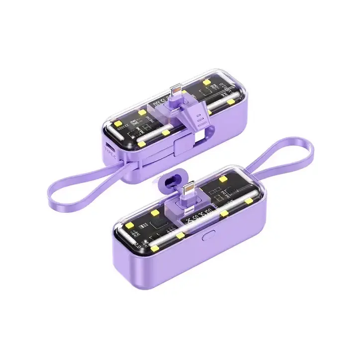 OXPOWER Eksterna baterija, 5000mAh, Lightning, Ljubičasta