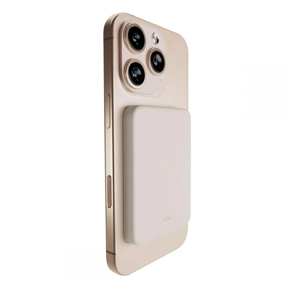 Power Bank prenosiva baterija PURO Magsafe, 4200mAh, Bež