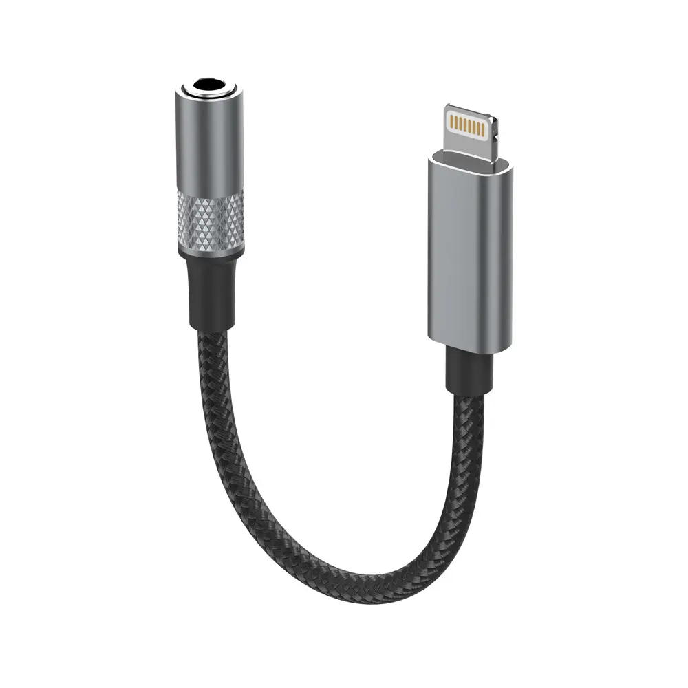 Ldino Adapter za slušalice LSY80i iPhone Lightning na 3.5mm, Crni