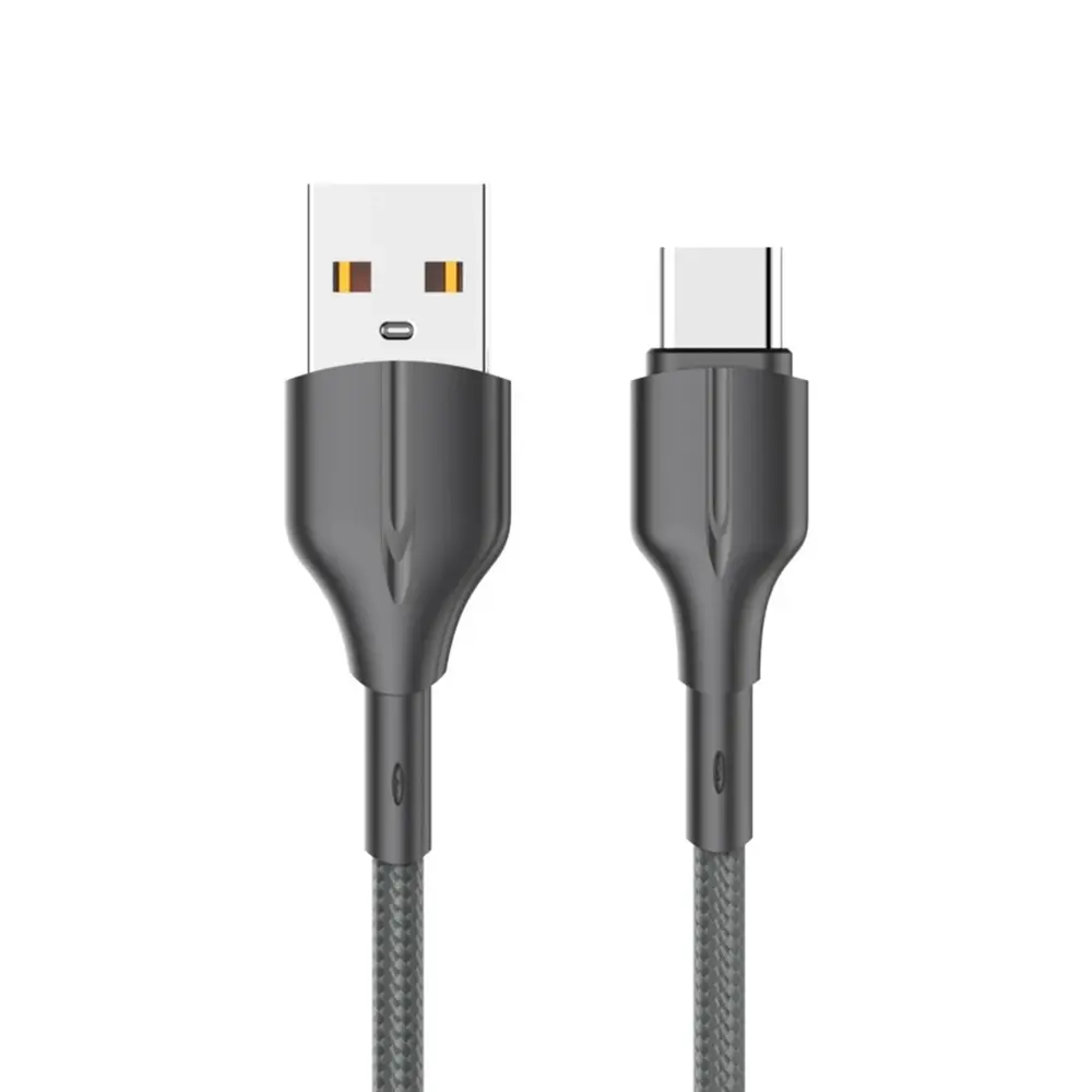LDNIO LS851 USB data kabl na USB Type-C, 25W, 1m, Crni