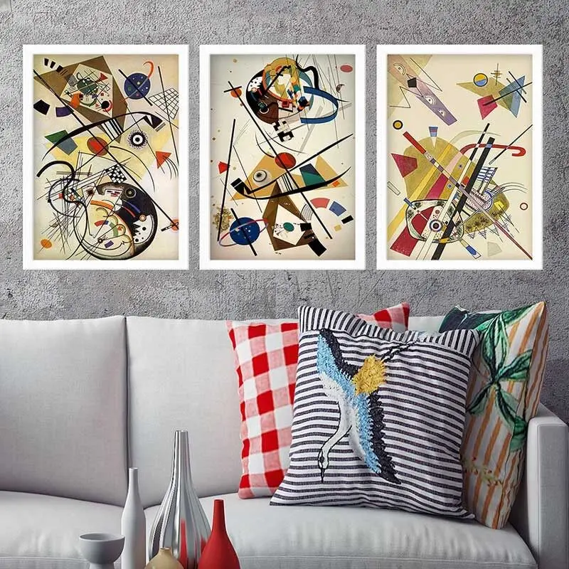 Wallity Set uramljenih slika 3BC_UN2962870, 3 Dela