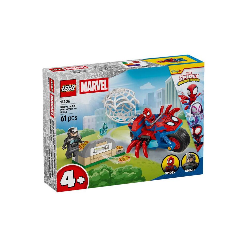 LEGO Spajdi na svom motociklu protiv nosoroga LE11206