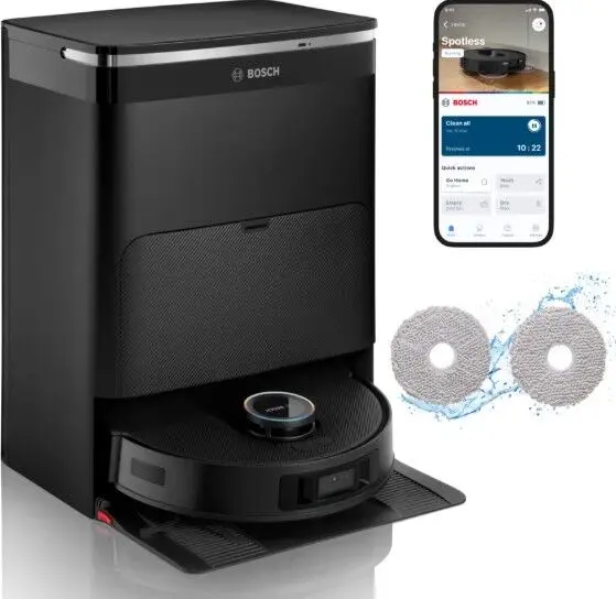 Bosch Robot usisivač BCRDW3BX Spotless Max Cam, Crni