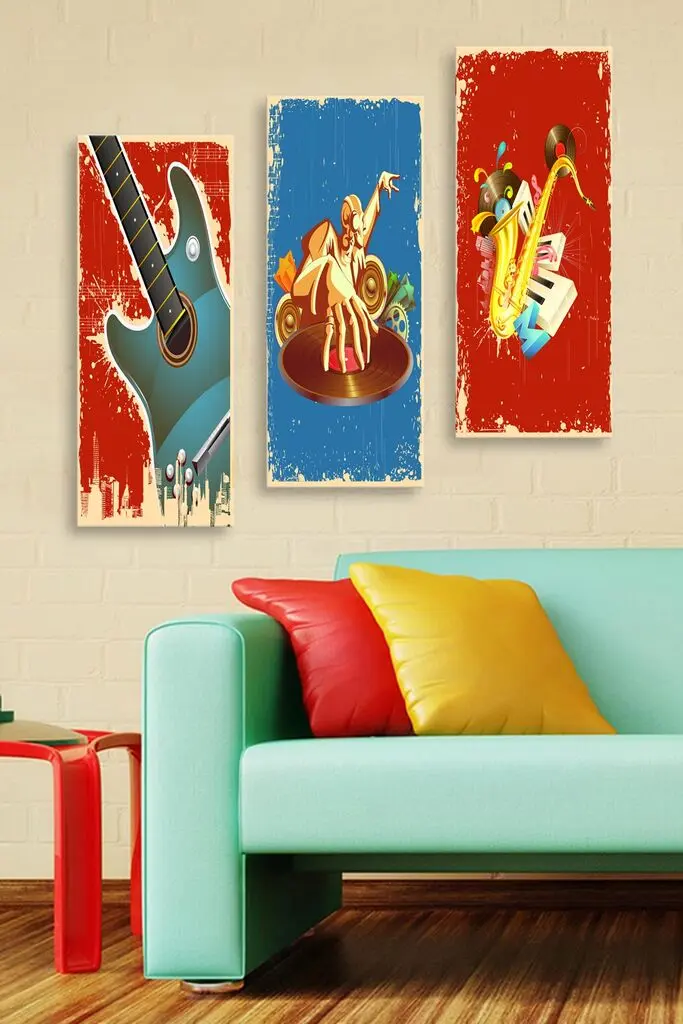 Wallity Set slika MDF0050, 3 Dela