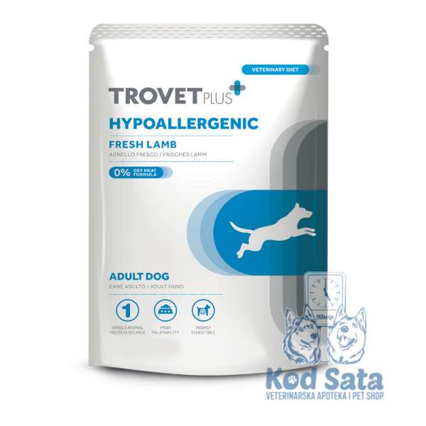 TrovetPlus Hypoallergenic, Veterinarska Vlažna Hrana Za Osetljive Pse, Jagnjetina