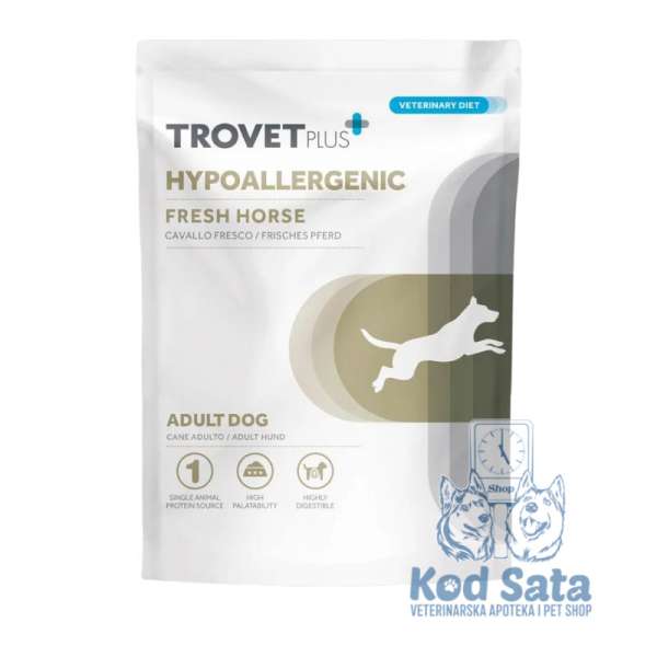 TrovetPlus Hypoallergenic, Veterinarska Vlažna Hrana Za Osetljive Pse, Konjetina