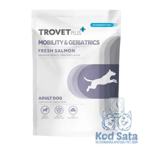 TrovetPlus Mobility & Geriatrics, Veterinarska Vlažna Hrana Za Starije Pse, Losos