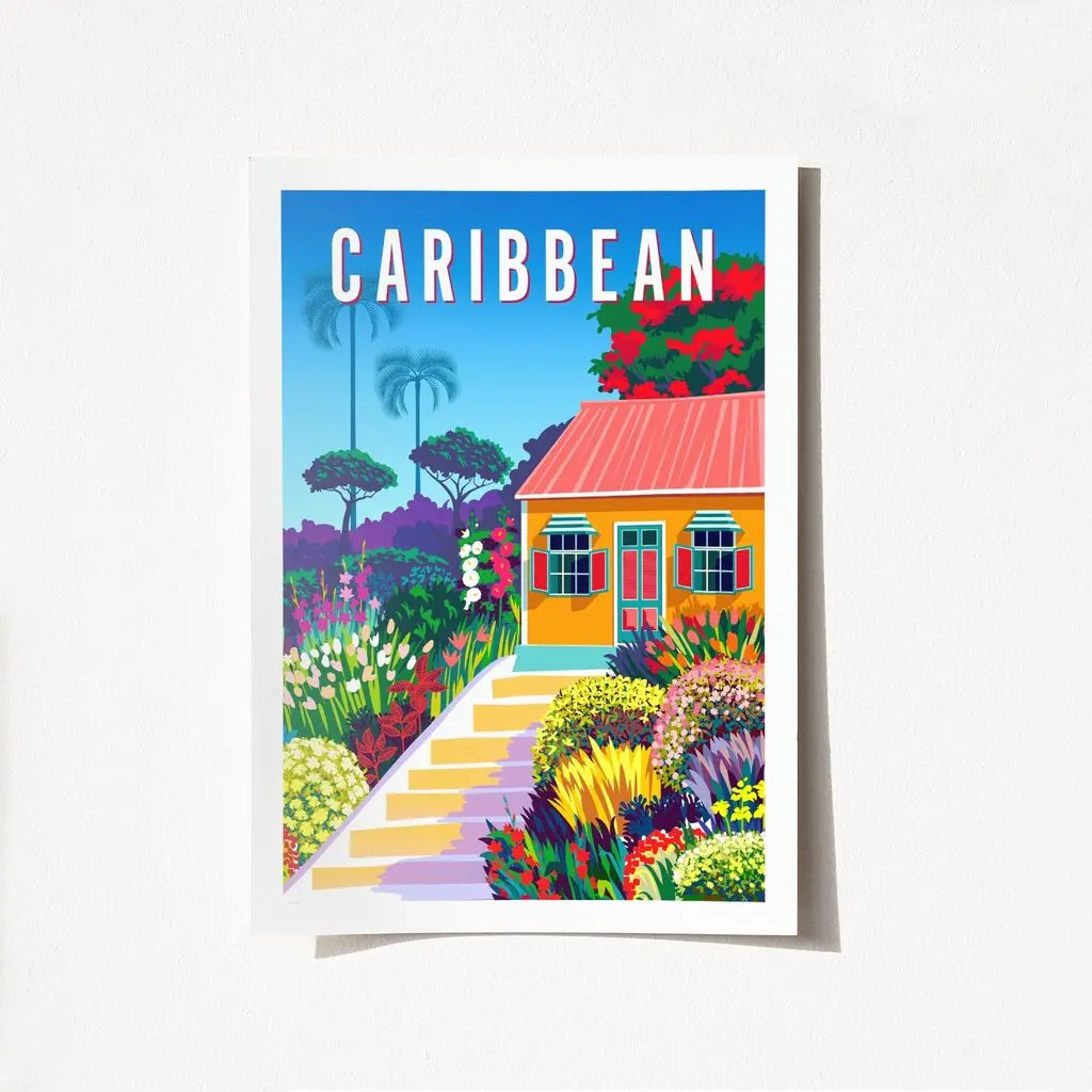 Wallity Poster Caribbean-1998, 29,7x42 cm