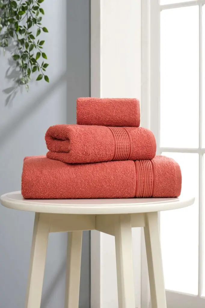L'essentiel Maison Set peškira za kupanje Ezgi, 3 komada, Boja ciklame