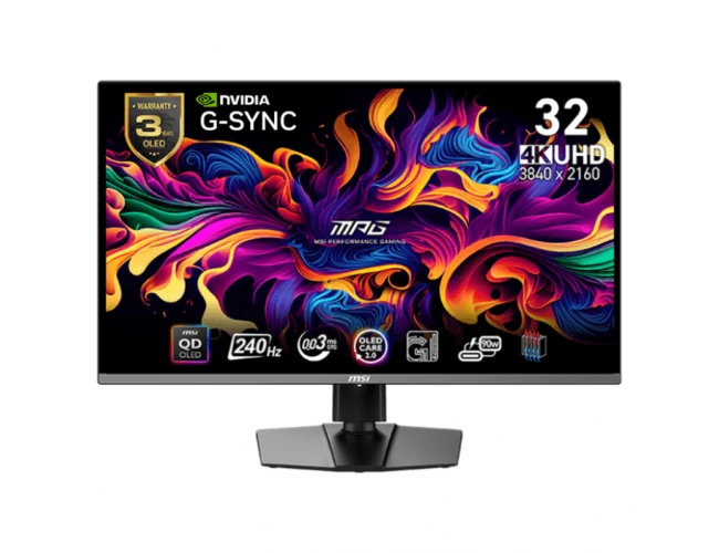 MSI MPG 321CURX QD-OLED zakrivljeni gejmerski monitor 240Hz 32"