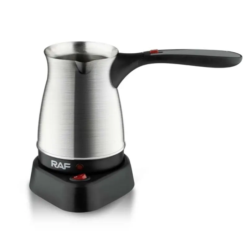 RAF Električna džezva sa sklopivom ručkom R.127, Inox, 600 W, 0.5 l, Srebrno-crna