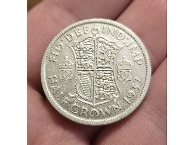 Srebrnjak Half Crown, Velika Britanija 1937.