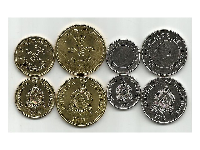 HONDURAS 2014/19. UNC set kovanica