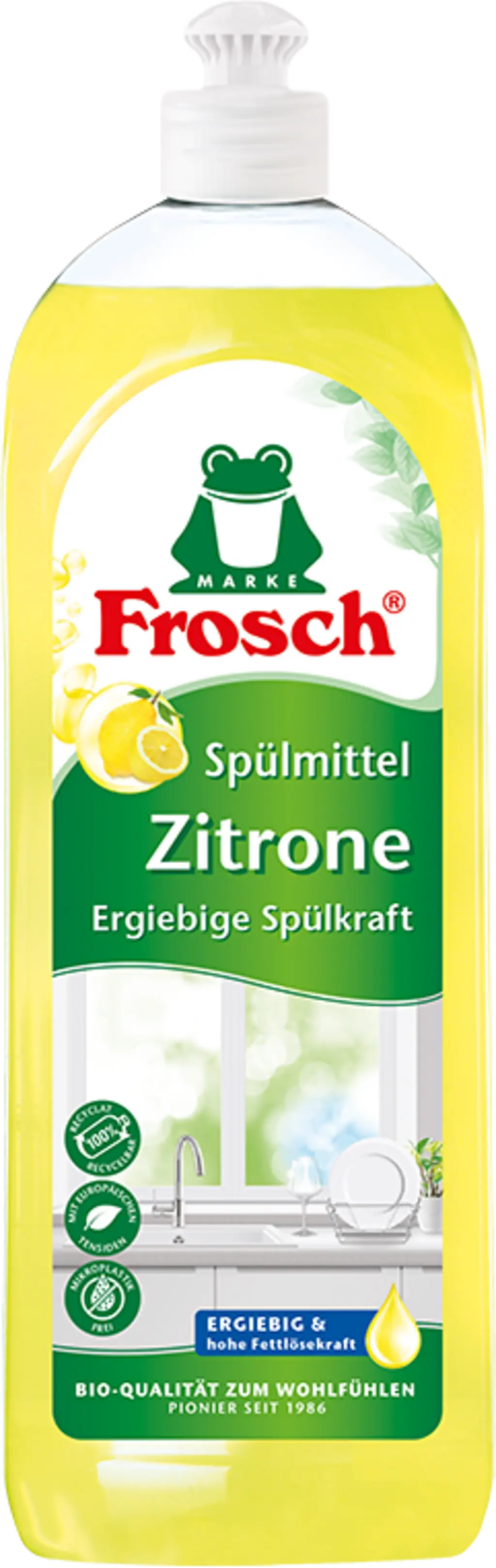 FROSCH Deterdžent za pranje sudova Limun, 750 ml
