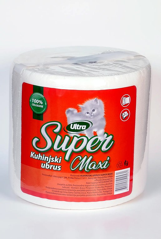 Ultra Kuhinjski ubrus Super Maxi, Dvoslojni