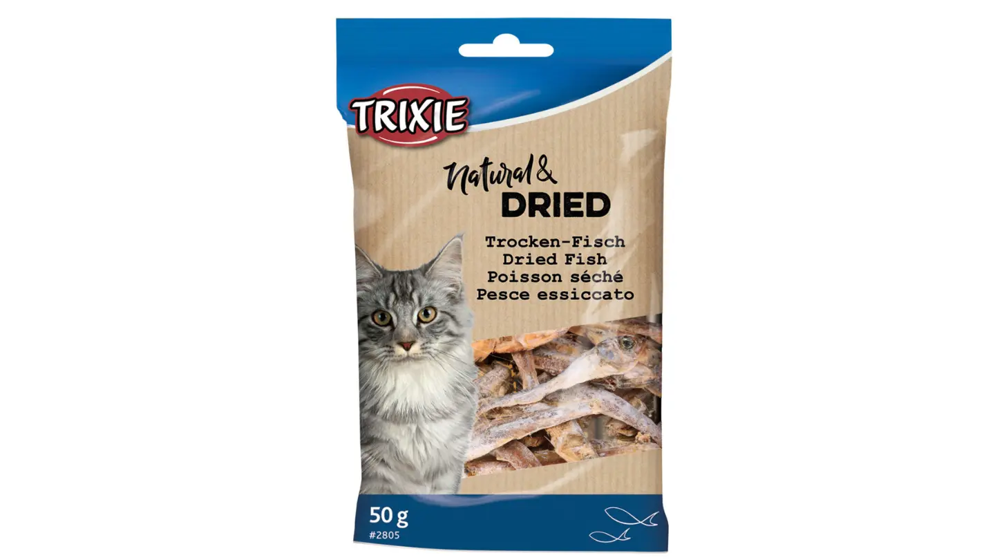 TRIXIE Žvakalice za mačke Sušene ribice 50g