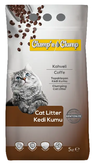 Clump 'n Clump Posip za mačke, Kafa, 5 l