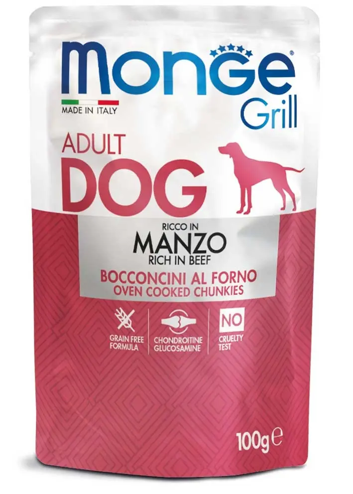 MONGE Vlažna hrana grill sosić sa govedinom 100g
