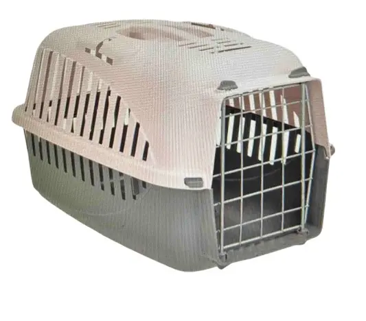 Farmcompany Transporter za pse i mačke, 48x31x31 cm, Sivo-roze
