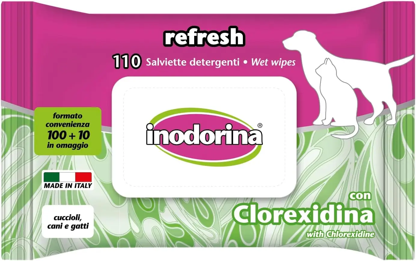 INODORINA Maramice sa hlorheksidinom za dezinfekciju za pse i mačke Refresh 110/1