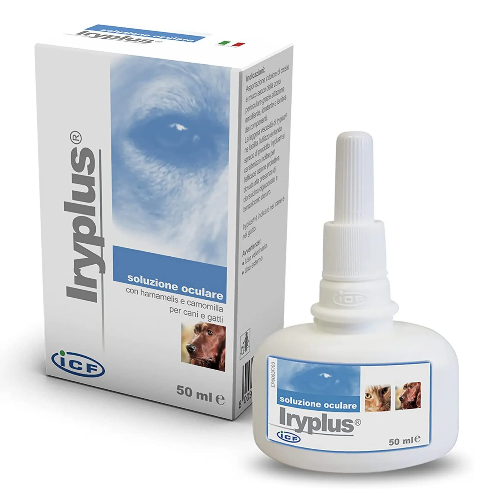 ICF Rastvor za čišćenje očiju pasa i mačaka Iryplus 50ml