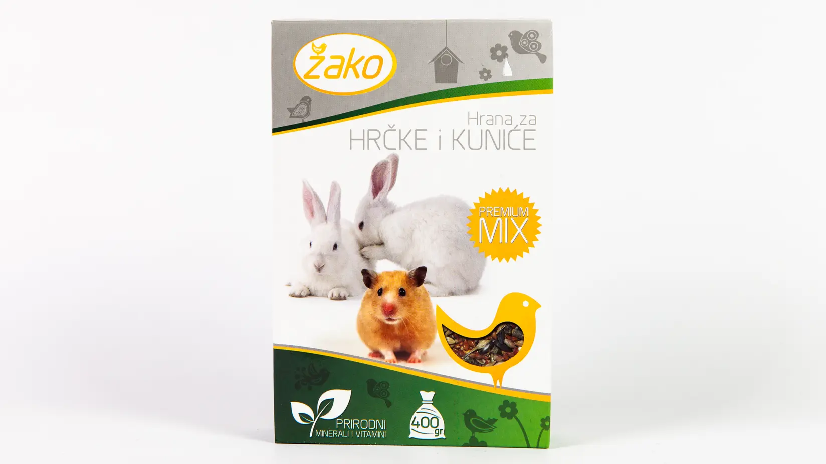ŽAKO Kombinovana hrana za hrčkove, zečeve i druge male glodare 400g