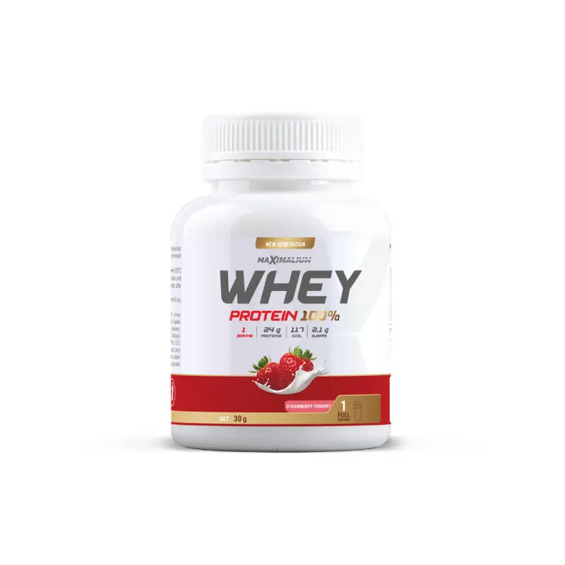 Maximalium Whey Protein, Jagoda i Jogurt, 30g