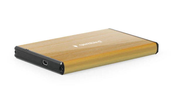 GEMBRID Eksterno kućište za HDD 2.5 inča USB 3.0 Brušeni aluminium zlatni