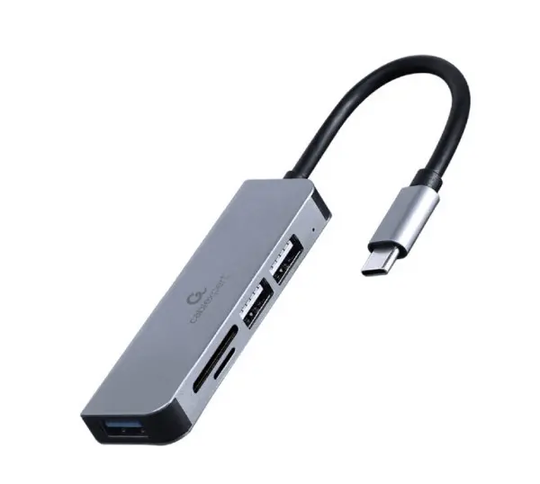 USB Type-C 3-port USB hub (USB3.1 + USB 2.0) with card reader ( UHB-CM-CRU3P1U2P2-01 )