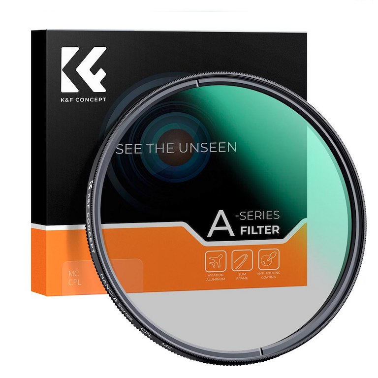K&F Concept 49mm CPL Filter Polarizator 24 Multi-Layer Coatings Ultra-Slim (Nano-A Series) KF01.1153