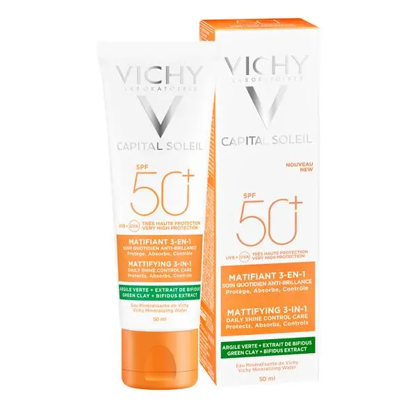 Vichy Matirajuća krema za zaštitu od sunca Capital Soleil 3u1, SPF50, 50 ml