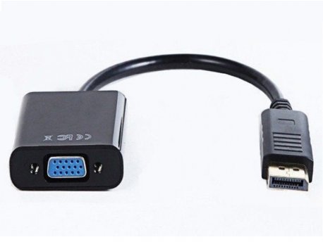 GEMBIRD Adapter DisplayPort to VGA with audio Black (A-DPM-VGAF-02)