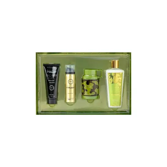 Armaf Odyssey Tyrant 100ml EDP + 100ml Shower Gel + 50ml Body Spray + 250ml Shampoo / Unisex Gift Set