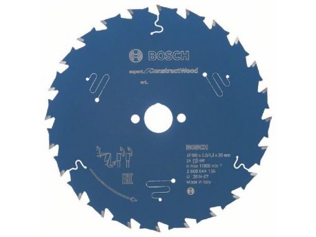 BOSCH List kružne testere Expert for Construct Wood 160x20x2;1.3x24 T