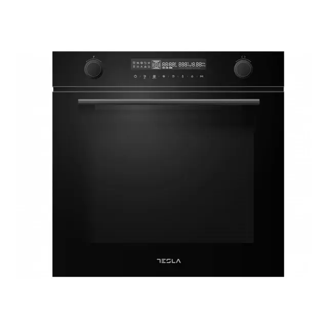 Tesla Ugradna rerna BO910MBP, Ventilatorska, 72 L, Pirolitičko čišćenje, Crna