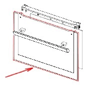 STE ELECTROLUX AEG ZANUSSI STAKLO VRATA RERNE 56104400 - 5610440033