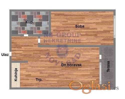 Trosoban stan na Bulevaru Patrijarha Pavla, 60m2
