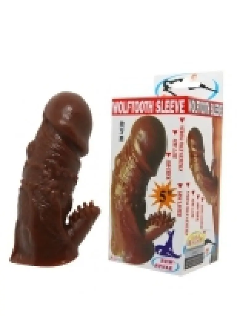 Navlaka za penis Wolftooth sleeve, 11.5cm, Braon
