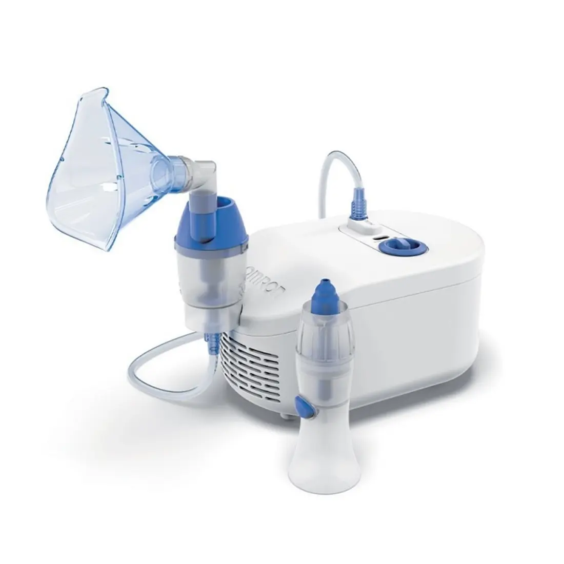Omron Kompresorski inhalator sa nazalnim tušem Omron C102 Total, 57 dB, Beli