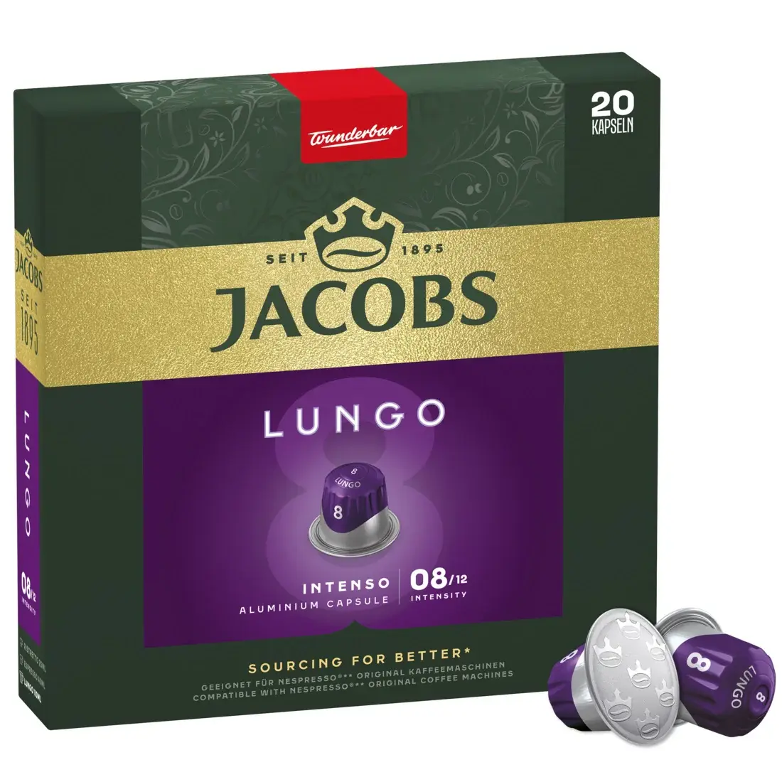 Jacobs Kapsule za kafu Lungo 8, 20 kapsula