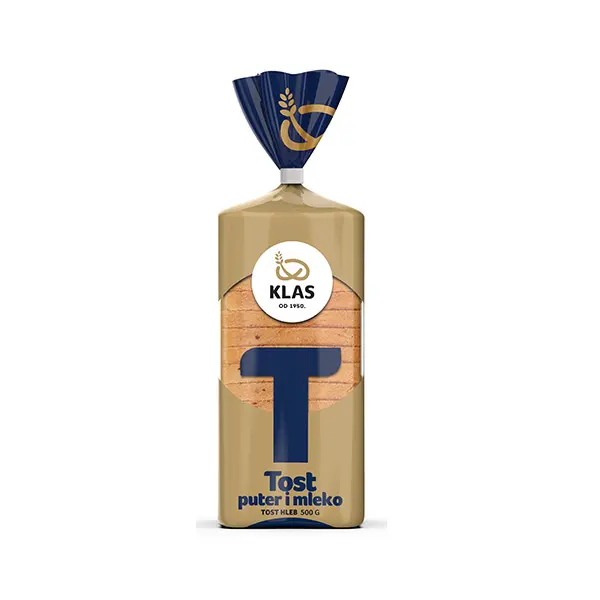 KLAS Hleb tost, Puter i mleko, 500g