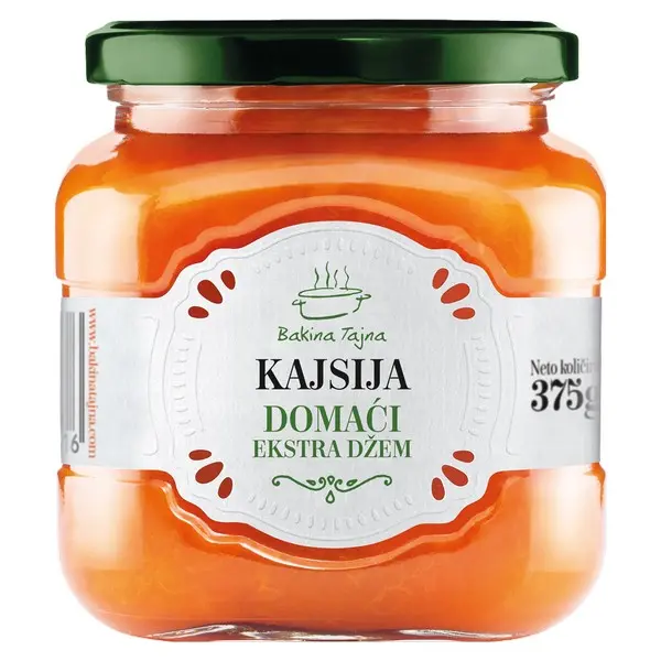 BAKINA TAJNA Domaći ekstra džem od kajsija, 375g