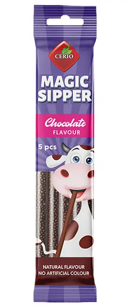 Cerio Čokoladna slamčica Magic Sipper, 30g