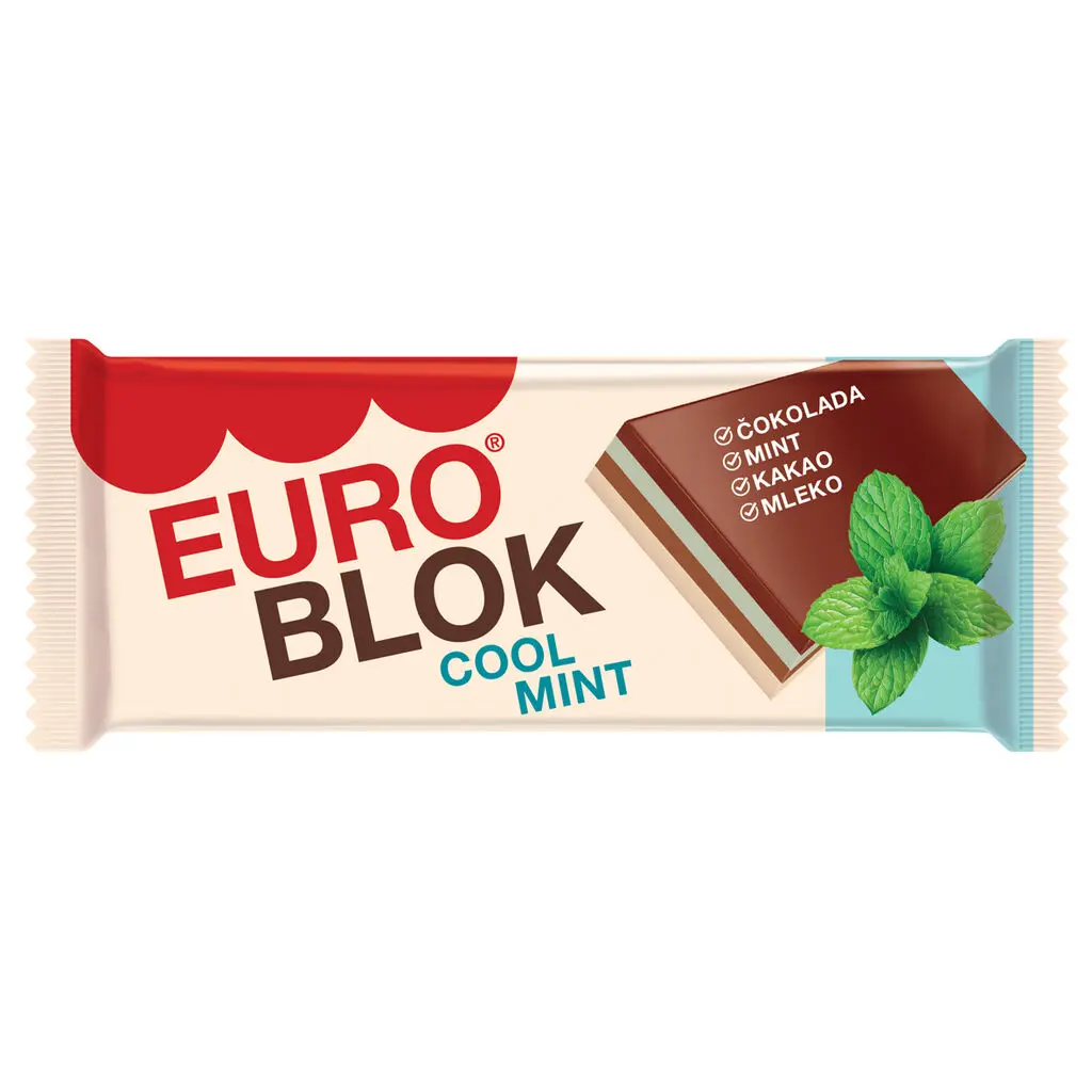 Swisslion Takovo Eurocrem Blok Cool Mint, 100g