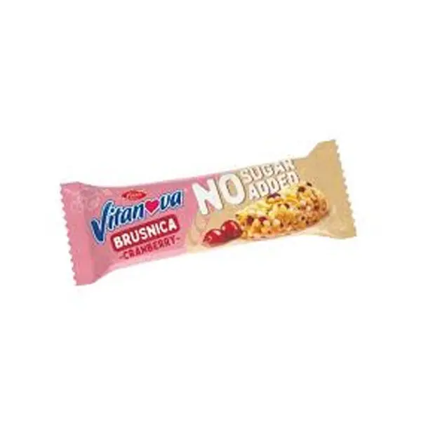 Vitanova Musli bar No Sugar, Brusnica, 20 g